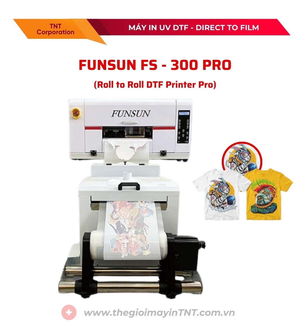 Máy in Kỹ Thuật số FunSun FS-300 Roll to Roll DTF Printer Pro