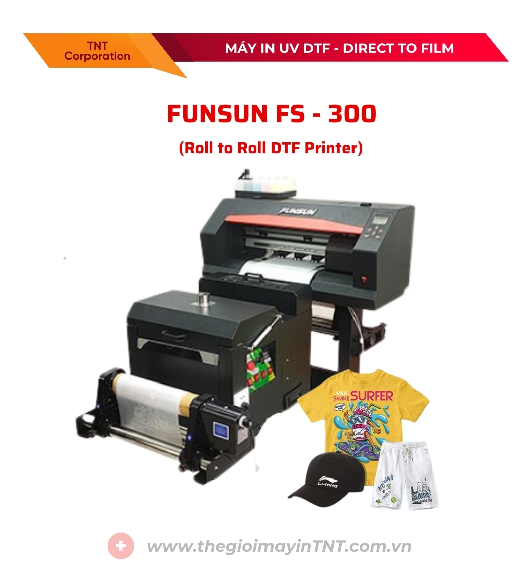 Máy in Kỹ Thuật số FunSun FS - 300 Roll to Roll DTF Printer
