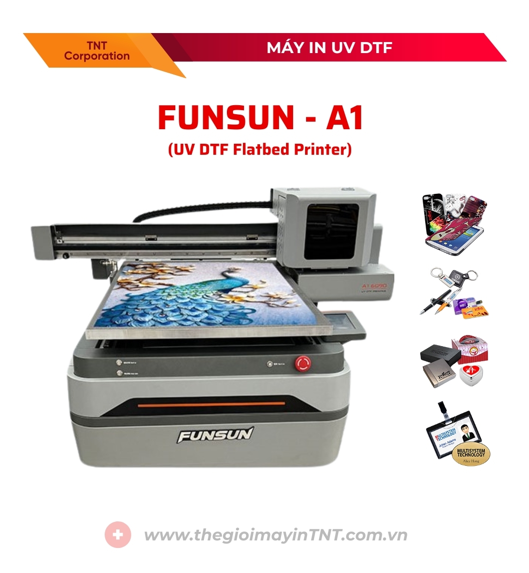 Máy in Funsun A1 UV DTF Flatbed Printer